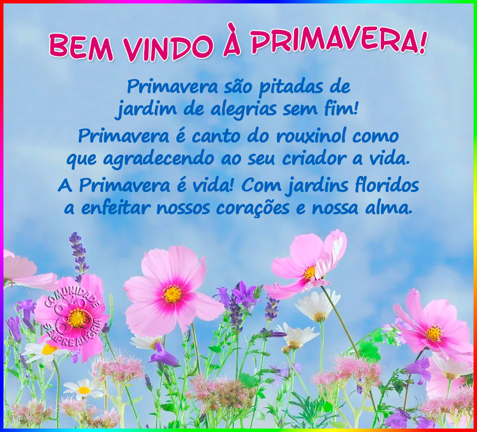 Bem vindo à Primavera - Sempre AlegriaSempre Alegria